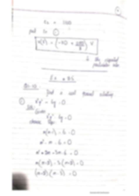 SOLUTION Euler Cauchy Equations Differential Equations Studypool