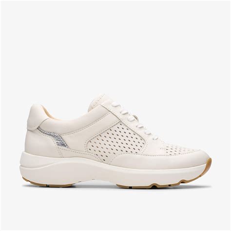Scarpe Da Ginnastica Da Donna Tivoli Walk Off White Combi Clarks