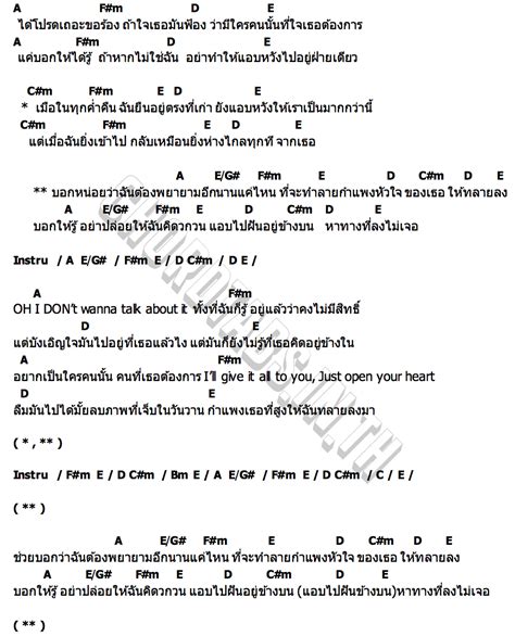 กำแพงหัวใจ Heartwall คอร์ด คอร์ด กำแพงหัวใจ Heartwall Mirrr