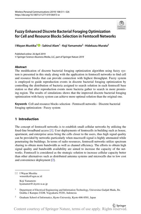 Fuzzy Enhanced Discrete Bacterial Foraging Optimization For Cell And