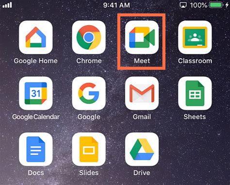 Google Meet Using The Mobile App