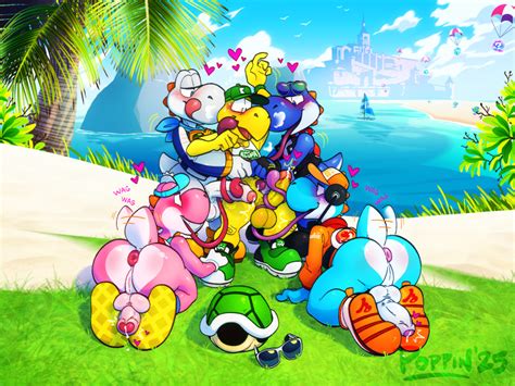 Rule 34 Ass Balls Big Ass Big Balls Big Cock Big Penis Blue Yoshi