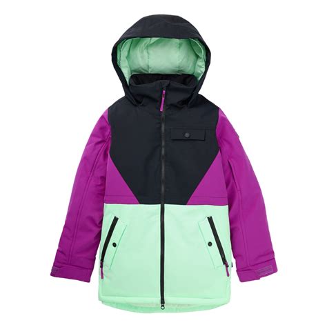 Snowboard Jacket Burton Girls Khione 2l True Blackvivid Violajewel