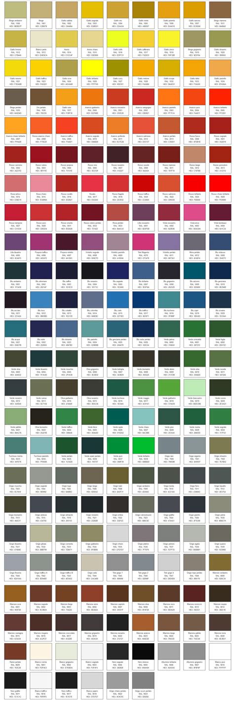 Scala Colori Ral Arredo Casa Store