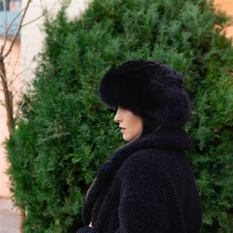 Black Fox And Mink Fur Hat Soft And Comfortable Efurs