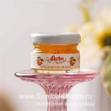 Баночка варенья в подарок гостю Сладость Svadba Weddingaccessories