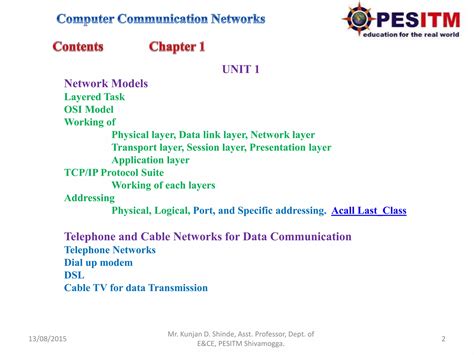 Computer Communication Networks Chapter 1 Ppt Vtu Odd Sem Ec Pptx Computer Networking