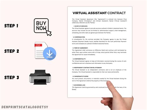Virtual Assistant Contract Template Client Agreement Service Contract