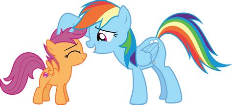 Rainbow Dash Is So Proud Of Scootaloo 1 By Cloudyglow On Deviantart