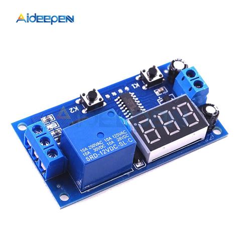 Dc 12v Delay Relay Delay Time Multi Function Module Infinite Loop Coun Aideepen