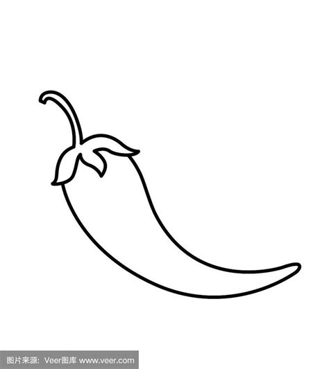 一串辣子的简笔画（漂亮14张） 简笔画图片大全
