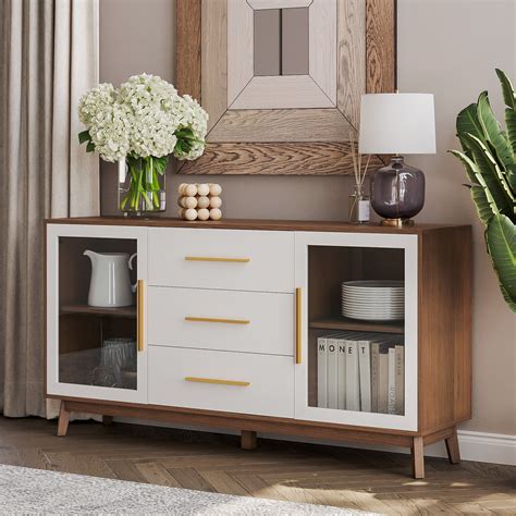 Modern Dining Room Buffet Cabinet Elegant Storage With Contemporary Design