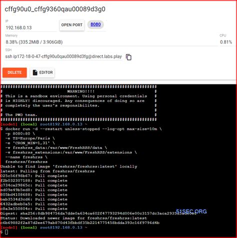 5 Mins Docker Deploy Freshrss Using Docker Run Command And Deploy To