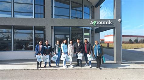 Практична настава за студентите на Земјоделски факултет во компанијата Агроуник Србија