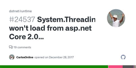 Systemthreadingaccesscontrol Wont Load From Core 20 Netcoreapp20 Website · Issue