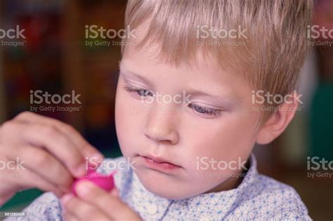 어린 소년 정원에서 놀이방에서 생성자의 세부 사항을 신중 하 게 공부 한다 개발에 대한 스톡 사진 및 기타 이미지 개발 건축물 고등학교 이하 Istock