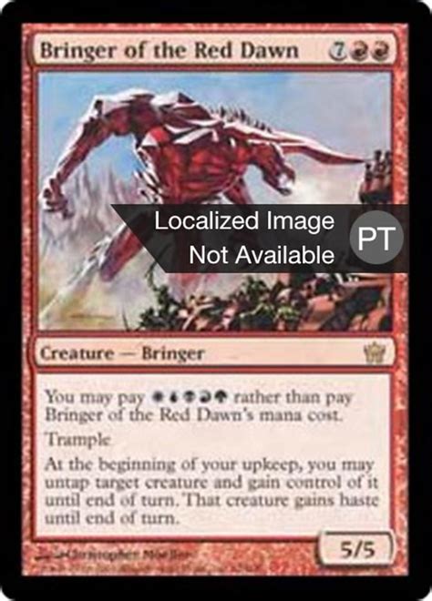 Portador Da Aurora Vermelha Bringer Of The Red Dawn · Fifth Dawn 5dn