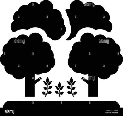 Forest Jungle Landscape Icon Beautiful Design And Fully Editable