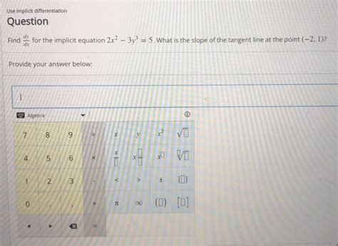 Solved Use Implicit Differentiation Question Find For The Chegg