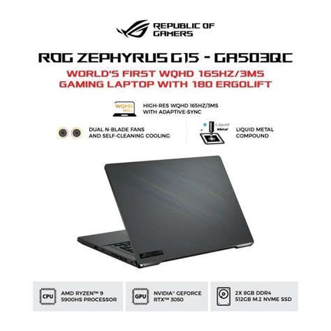 Jual Asus Rog Zephyrus G Ga Rm R G G O R Hs Gb Tb W Di Seller King Laptop