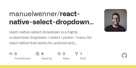Github Manuelwennerreact Native Select Dropdown With Search React