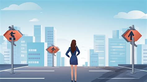 Premium Ai Image Business Decision Making Career Path Work Direction