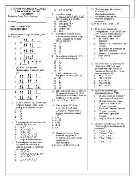 Ejercicios Configuracion Electronica Doc Pdf