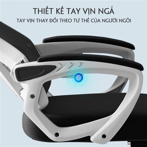 Mua Ghế Xoay Văn Phòng Ghế Công Thái Học Ngả Lưng 135 độ Vải Lưới Thoáng Khí Tựa Đầu Có Điều
