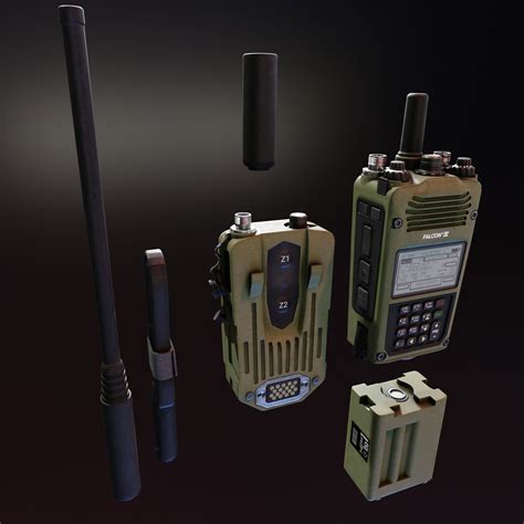 3d Model Prc 163 Falcon 4 Radio Vr Ar Low Poly Cgtrader
