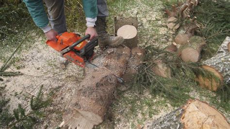 A Man With A Chainsaw Cuts Stock Footage Video Of Hand