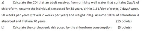 Solved A Calculate The CDI That An Adult Receives From Chegg Com