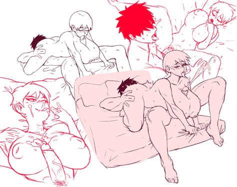 Rule 34 After Sex Ass Bed Breasts Comic Cum Cunnilingus Happy Sex Large Breasts Large Penis