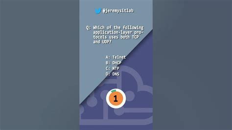 Ccna Quiz Tcp And Udp Shorts
