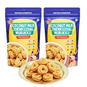 Sri Norukku Theeni Coconut Milk Thenkuzhal Murukku Pack Of 2 300g