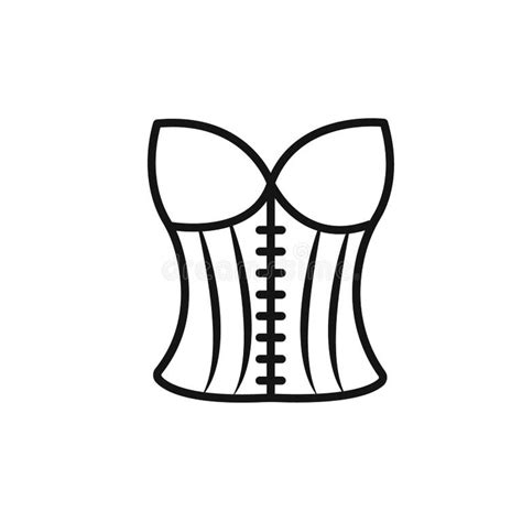 Corset Icon Vector Set Collection For Web Stock Vector Illustration Of Body Gown 325700251