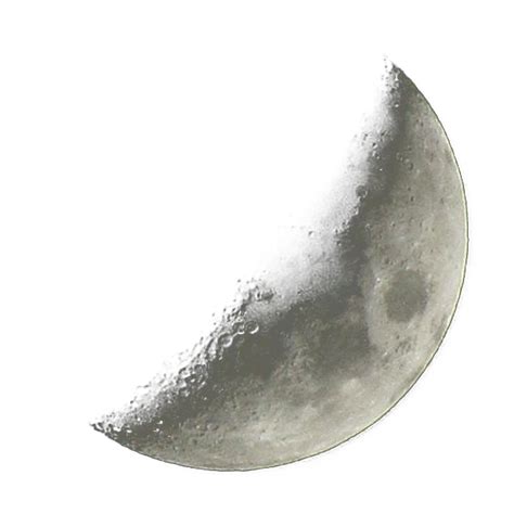 Half Moon Cutout Lunar Shape Celestial Silhouette Png Image