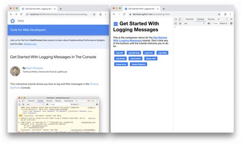 registrar mensagens no console chrome devtools chrome for developers