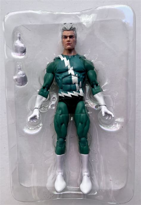 Review Marvel Legends Retro Quicksilver Figure Walmart Exclusive Green Costume Marvel Toy News