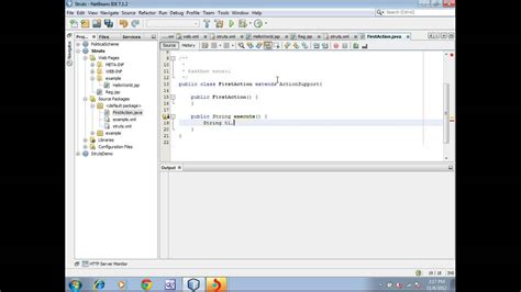 How To Create Struts In Netbeans Youtube