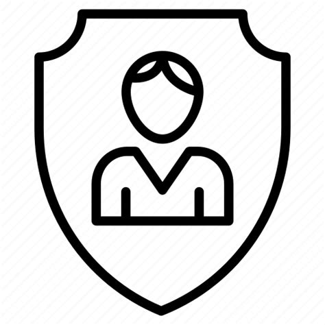 Employee Secure Shield User Icon