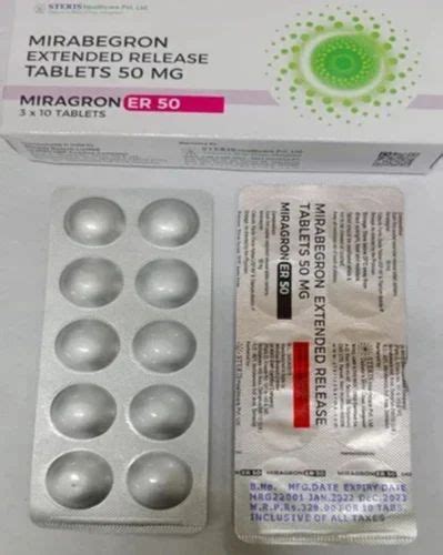 Mirabegron 50 Mg Tablets At ₹ 329 Stripe Mirabegron Tablet In Nagpur Id 2852562707748