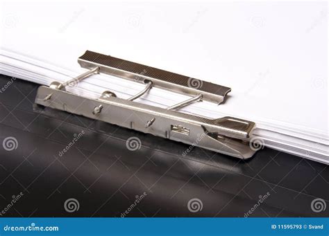 File Folder With Paper Stock Image Image Of Notes Exhausted 11595793