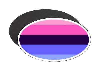 Pride Flag Colors Omnisexual Omni Sexual Stickers Magnet Wacky Print