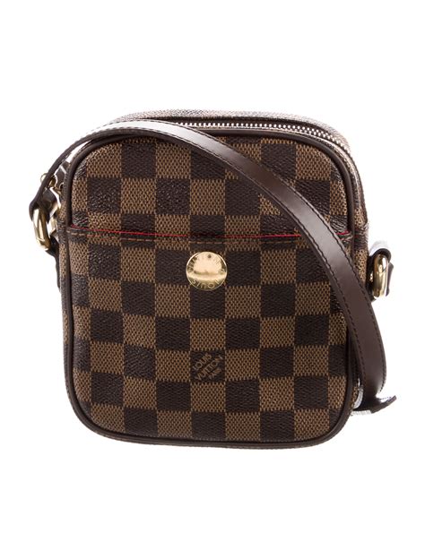 Louis Vuitton Damier Ebene Rift Pochette Brown Crossbody Bags
