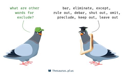 more 1600 exclude synonyms similar words for exclude