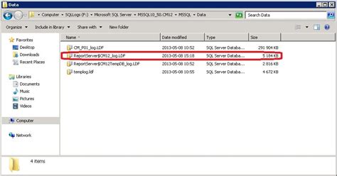 Shrink The Sql Server Reporting Services Log Database Used By Configmgr