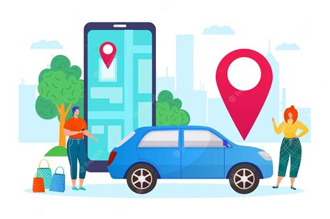 Premium Vector Carsharing Share Tranport Vehicle Concept Rental Car