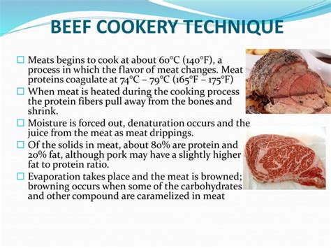Beef Cookery Technique Ppt