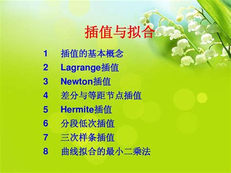 插值和拟合 Word文档在线阅读与下载 无忧文档