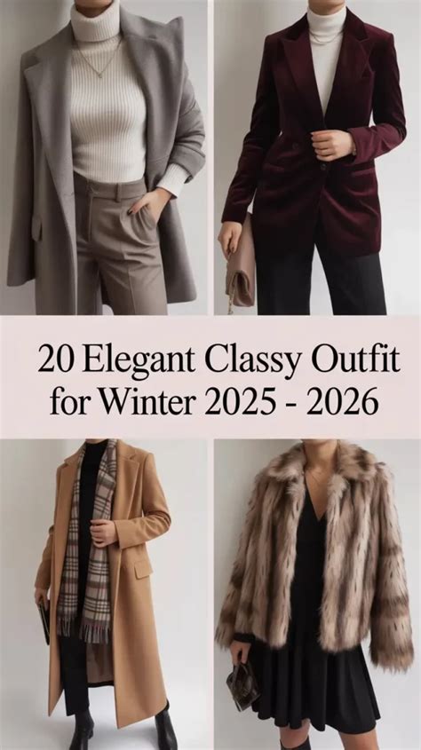 Elegant Classy Outfit For Winter 2025 2026 Chic Ideas